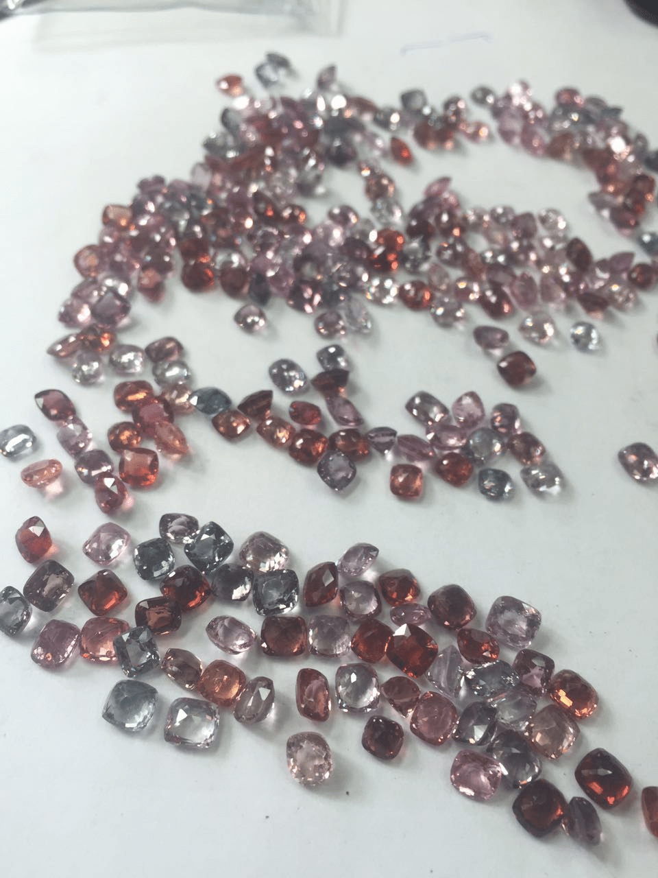 Spinels in all sizes and shapes in Pink, Fancy and Blue colors