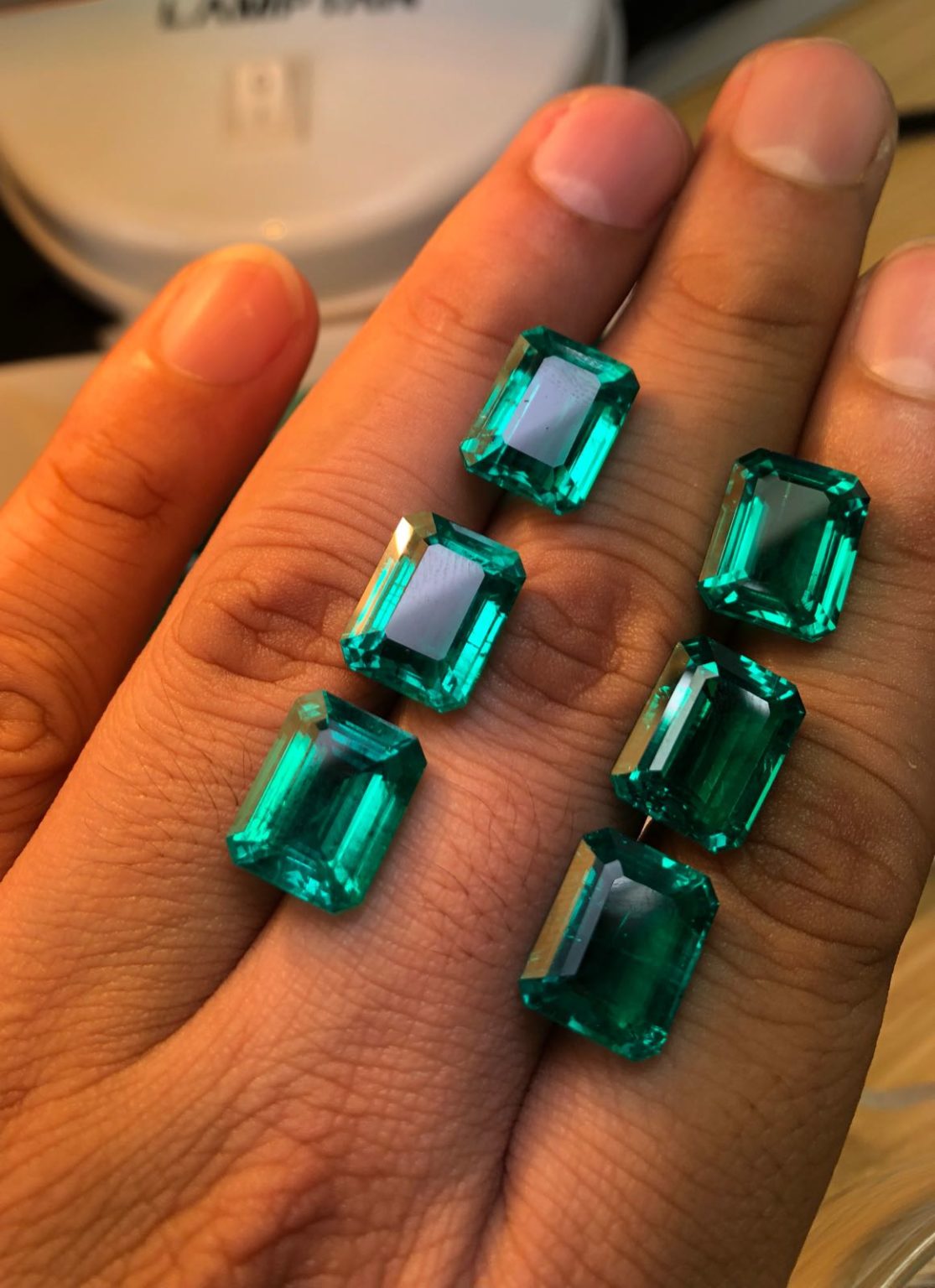Pure Perfection in Lab Created Colombian Emeralds